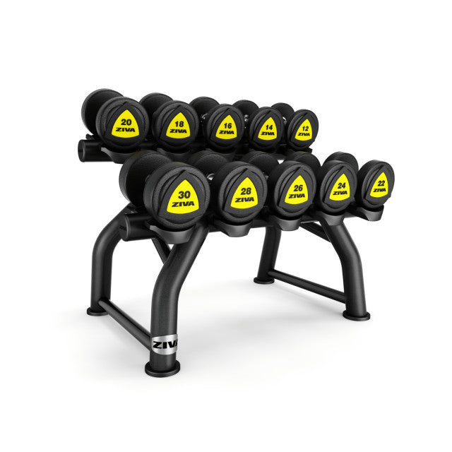 ZIVA ST2 5 Pair Horizontal Dumbbell Rack – The Fitness Depot
